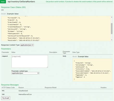 Get Product Serial Numbers Sellercloud API Docs