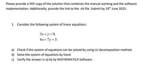 Please Do Help To Solve This With Mathematica