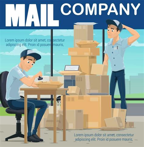 Post Office Parcels And Mail Sorting 23504340 Vector Art At Vecteezy