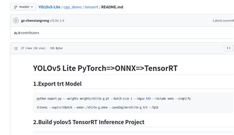 command issue for yolov5 lite pytorch onnx tensorrt · issue 138