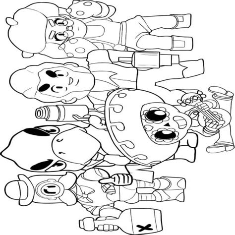 Kleurplaten Online Kleurplaat Brawl Stars 06