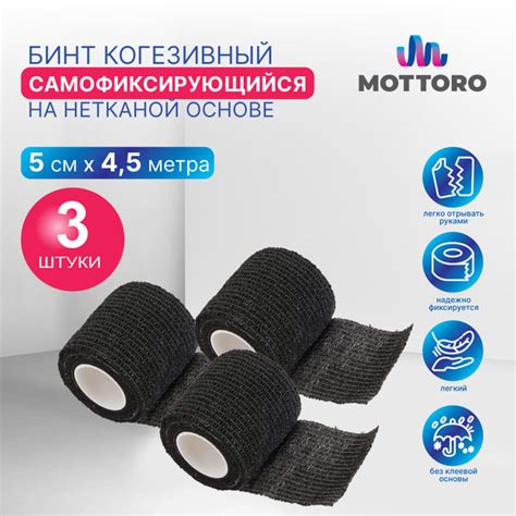 Характеристики Бинт когезивный самофиксирующийся на нетканой основе ...