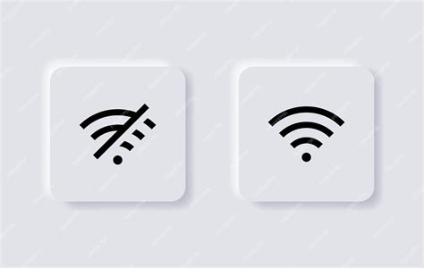 Premium Vector Wireless And Wifi Off Icon No Signal Symbol For