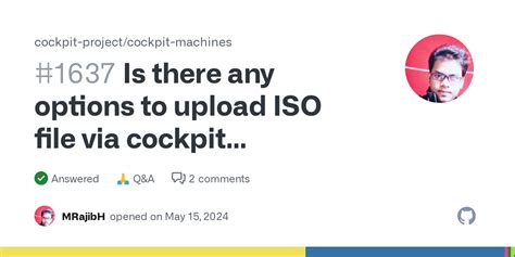 Is There Any Options To Upload Iso File Via Cockpit Machines Gui · Cockpit Project Cockpit