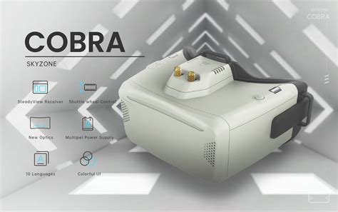 SKYZONE Cobra X V4 LCD FPV Analog goggles 1280x720 5.8G 48CH Steadyview ...