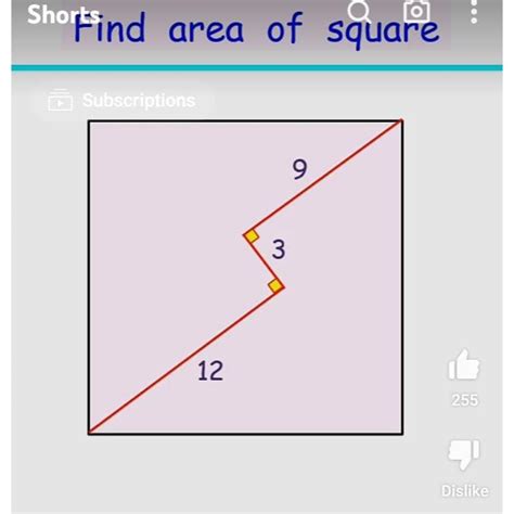 Solved Find Area Of Square Chegg Com