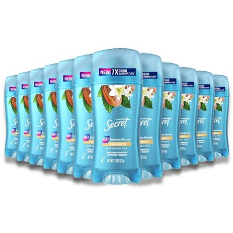 Secret Fresh Cocoa Butter Antiperspirant And Deodorant 2 6 Oz 12 Pack