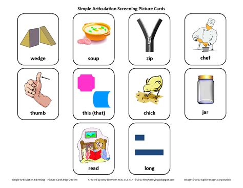 Testy Yet Trying Free Simple Articulation Screening Tool
