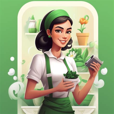 Premium Photo The Personified Fiverr A Green And White Cartoon App