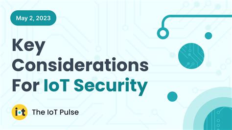 key considerations for iot security