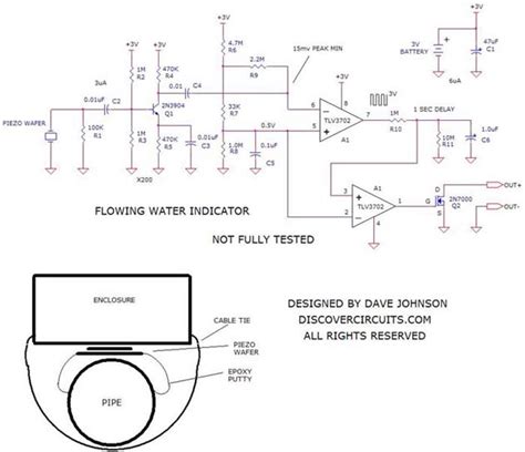 Water Flowing In Pipe Indicator Basic Circuit Circuit Diagram SeekIC Com