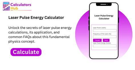 Laser Pulse Energy Calculator Online