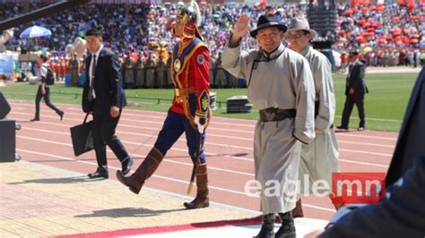 Монгол Улсын Ерөнхийлөгч Х Баттулгa Үндэсний их баяр наадмыг нээж үг хэллээ