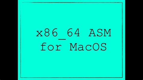 x86 64 asm for macos part 2 structs functions loops and arrays youtube