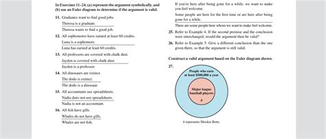 solved in exercises 11 24 a represent the argument