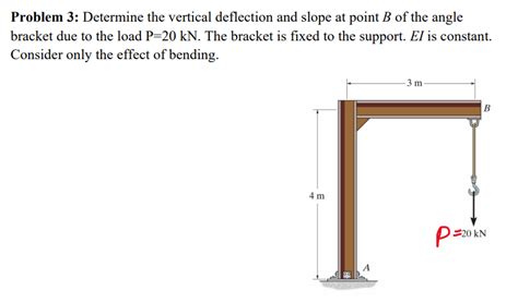 Solved Problem 3 Determine The Vertical Deflection And