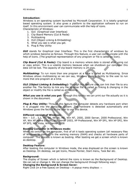 Windows PDF Bhxhnbc Introduction Windows Is An Operating System Launched By Microsoft Studocu