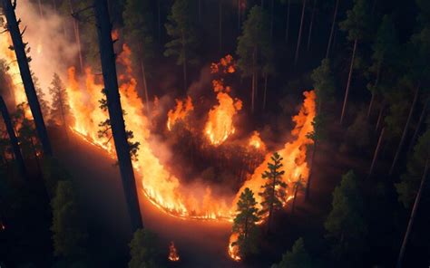 Premium Ai Image Forest Fires Ai Generated
