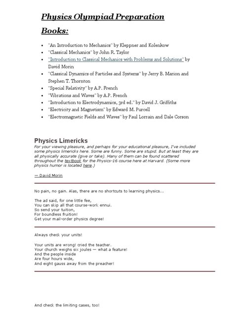 Physics Olympiad Books Pdf Special Relativity Newtons Laws Of Motion