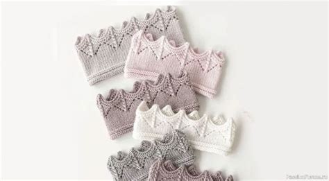 Повязка-корона на голову. МК | Вязание спицами для детей | Knit crown ...