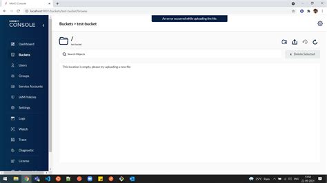 unable to upload file in minio server · issue 13266 · minio minio · github