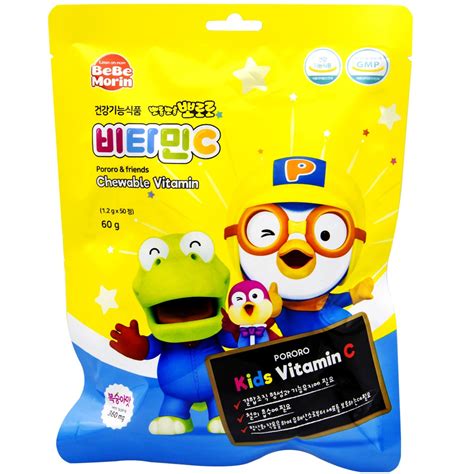 뽀로로 비타민c 복숭아맛 1 2g 50정 배민스토어