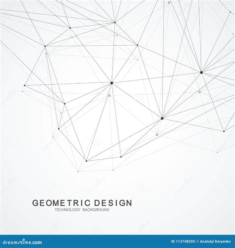 Data Technology Abstract Futuristic Vector Illustration Big Data Visualization Stock Vector