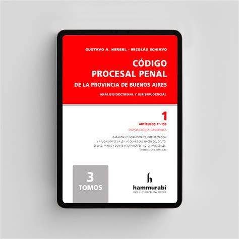 Herbel Schiavo Código Procesal Penal De La Provincia De Buenos Aires