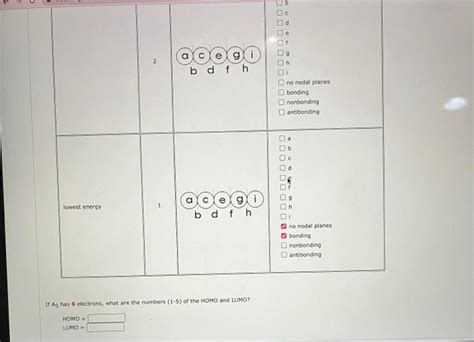 If A Has 6 Electrons What Are The Numbers 15 Of Chegg Com