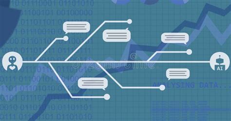 Image Of Ai Data Processing With Ai Icons Stock Illustration