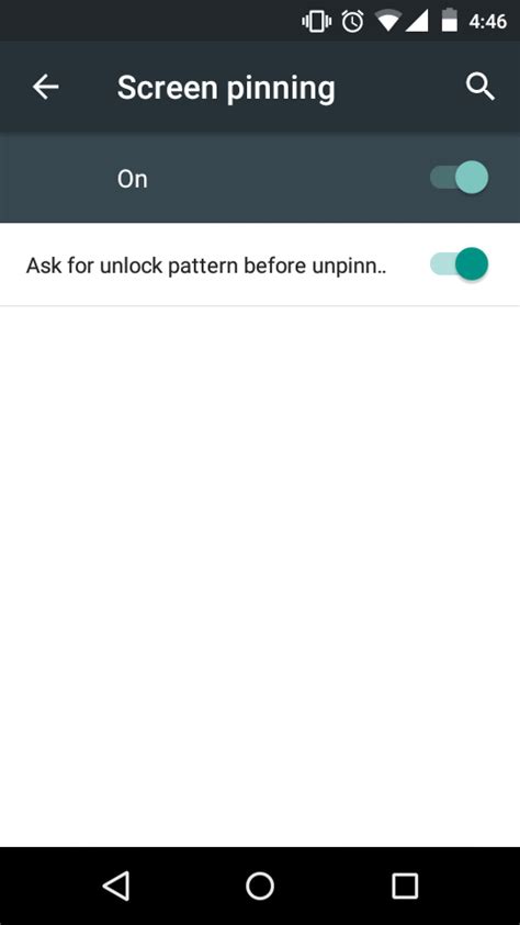 Android Lollipop porta novità anche nell impostazione di Screen pinning