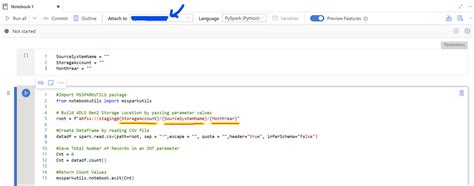 Azure Synapse Notebooks Passing Parameter And Return Or Capture