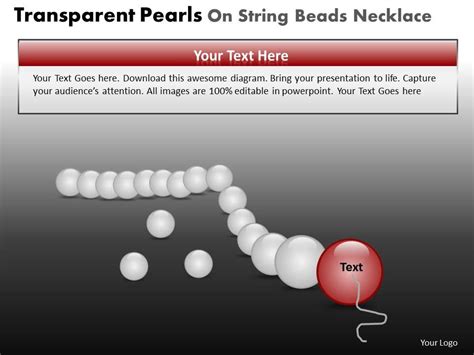 Transparent Pearls On String Beads Necklace Powerpoint Slides And Ppt Templates DB PowerPoint