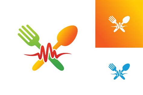 펄스 식품 로고 템플릿 디자인 벡터 엠블럼 디자인 개념 창조적 인 기호 아이콘 개념에 대한 스톡 벡터 아트 및 기타 이미지 개념 개념과 주제 건강 진단 Istock