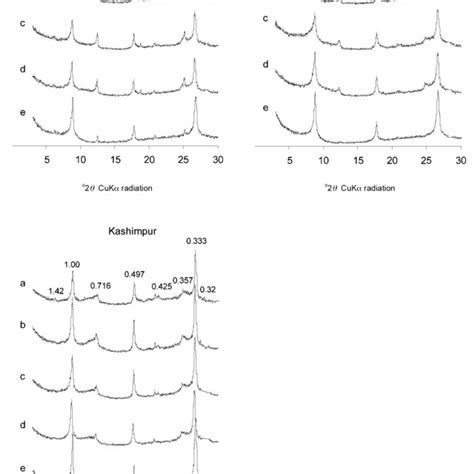B X Ray Diffraction Patterns Of The Download Scientific Diagram