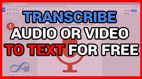 How To Automatically Transcribe Audio Or Video To Text For Free Youtube