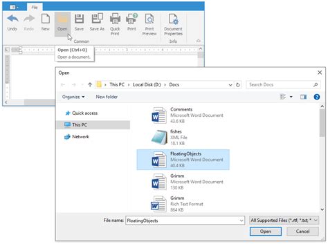 Import And Export Rich Text Documents Winforms Controls Devexpress