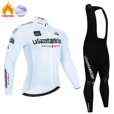 Tour De Giro Ditalia Winter Cycling Jersey Set Racing Bike Cycling Suit Mountian Bicycle
