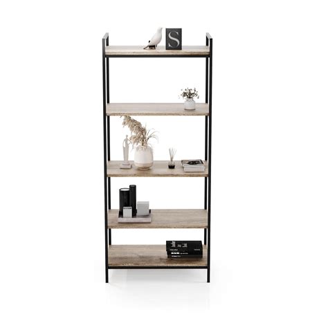 ᐉ Стелаж Vian Dizain Ct 1 Дуб корабельний Чорний • Краща ціна в Києві Україні • Купити в Епіцентр