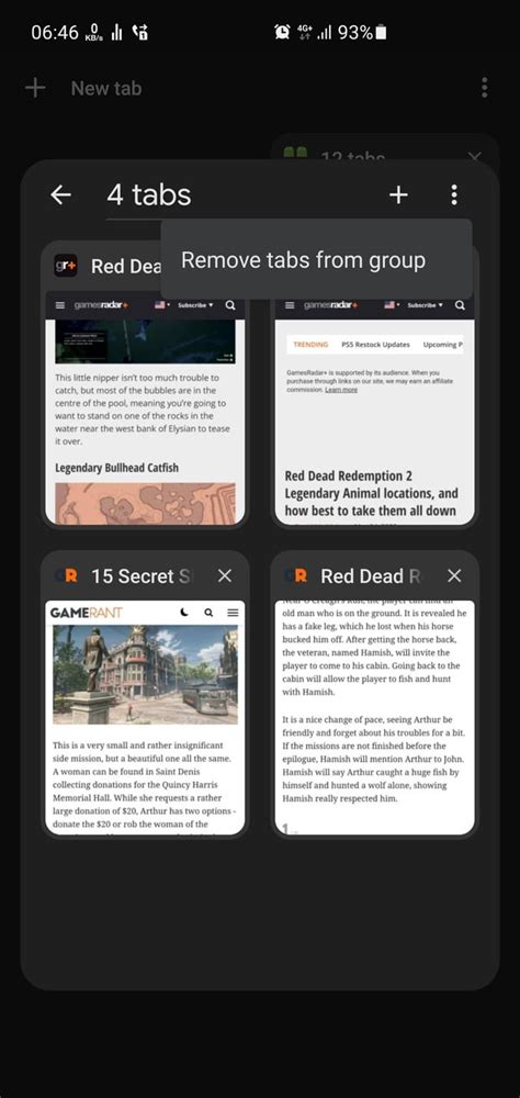 The Share Option In The Three Dotted Menu From Group Tab Disappeared Is There Anyway To Bring