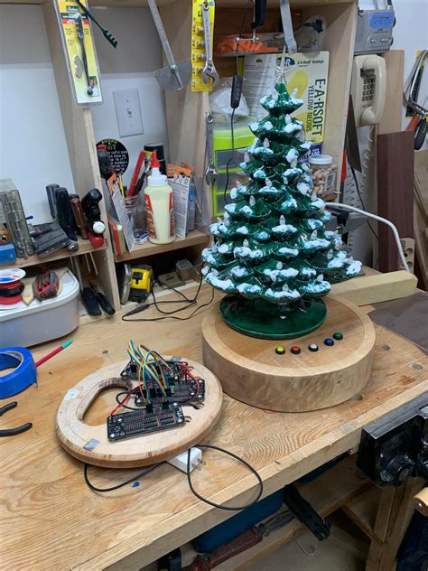 Refurbished A Ceramic Christmas Tree With Raspbary Pi Pico R Refurbished A Ceramic Christmas Tree With Raspbary Pi Pico R