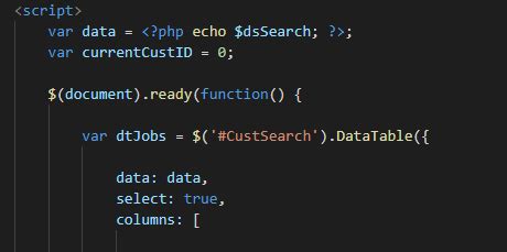 Php Js Data Best Approach Datatables Forums