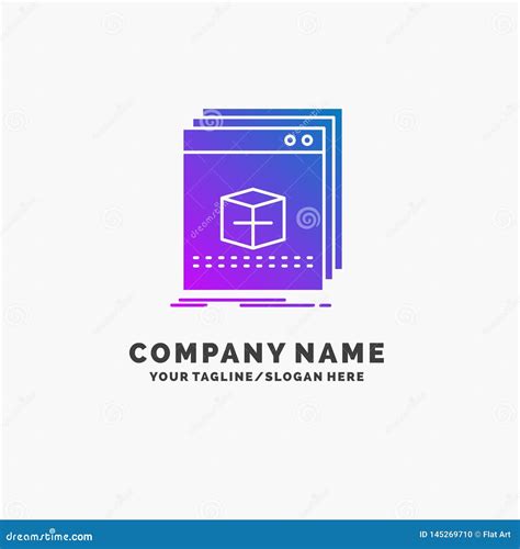 Software App Application File Program Purple Business Logo Template