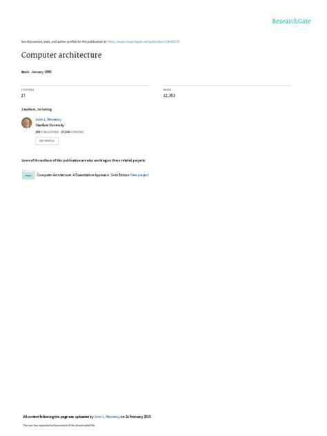 Computer Architecture Pdf Pdf Computer Data Storage Input Output