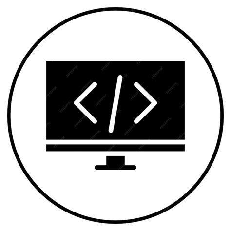 Premium Vector Laptop Coding Vector Illustration