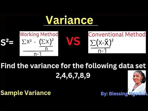 Variance Formula How To Calculate Variance Of Ungrouped Data Sample