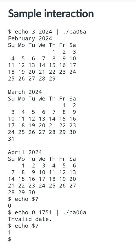 Solved Write A Modular C Program That Reads In A Month And
