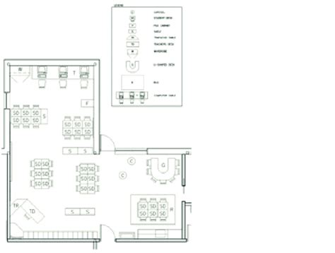 Furniture Layout For L Shaped Classroom Download Scientific Diagram