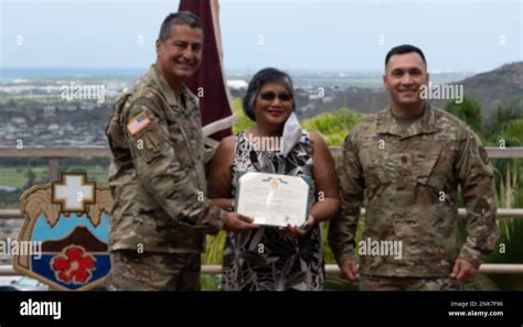 Tripler Army Medical Leadership Recognized Staff Members At A Ceremony