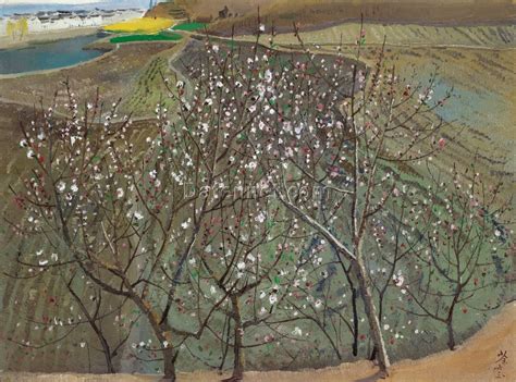 Wu Guanzhongs Peach Blossom Traditional Chinese Art In Modern Oil